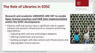The Role of libraries in EOSC: powering Open and FAIR science and ...