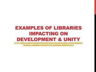 Libraries for development and unity | PPT