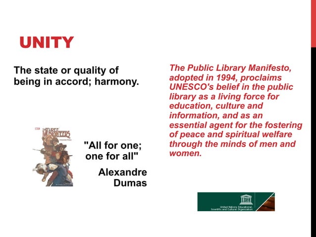 Libraries for development and unity | PPT