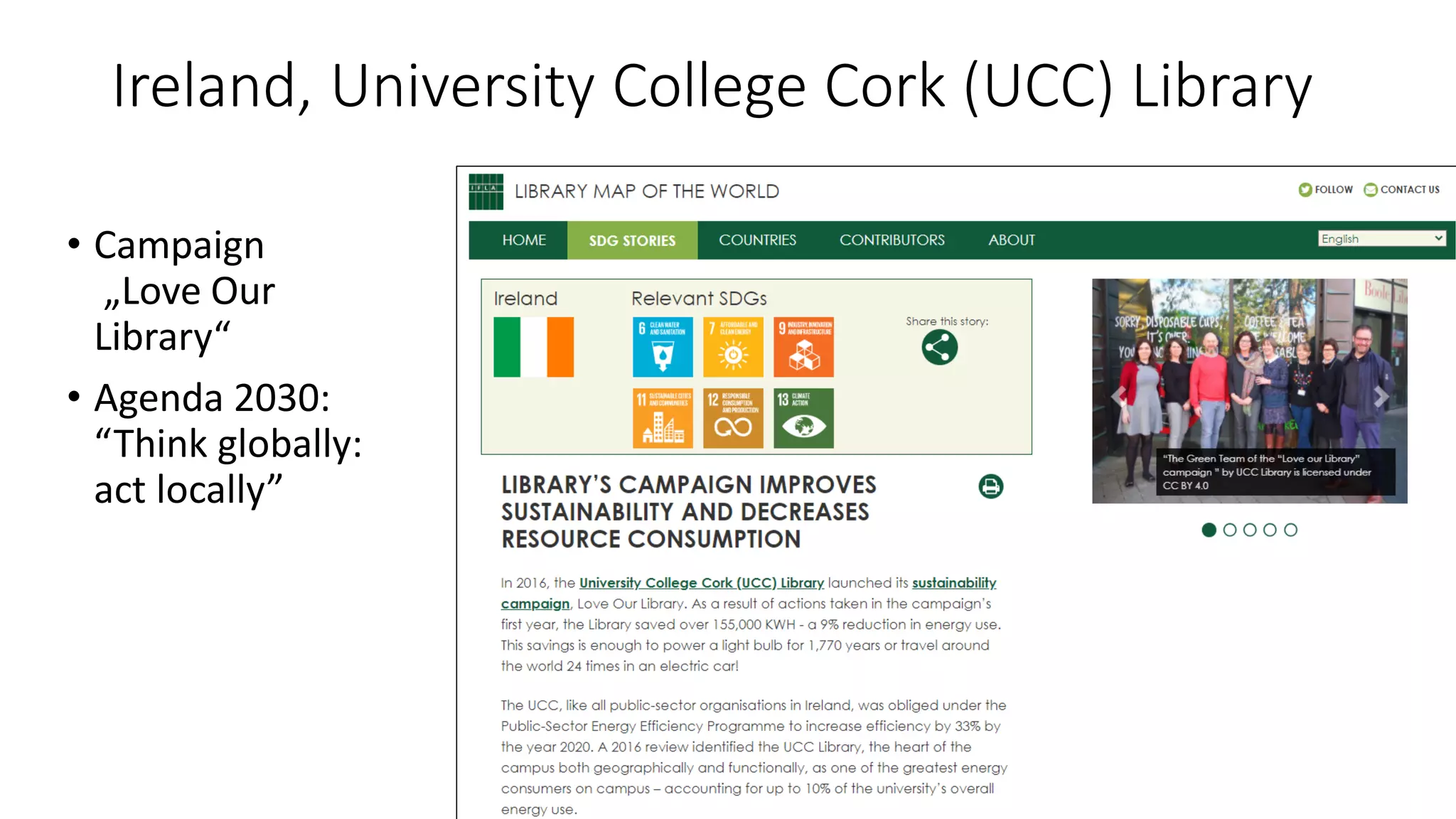 CILIP Conference 2020: UN Nations SDG 13: Climate Action - Examples ...