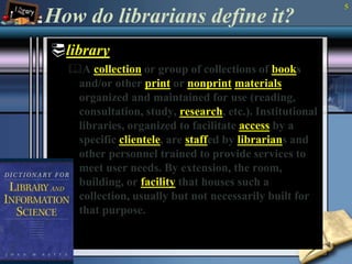 What are libraries and what are they good for? | PPTX