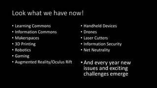 Libraries in 3D: Makerspaces and 3D Printers in Ever-changing Library ...