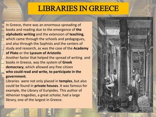 Libraries in ancient times 1 | PPT