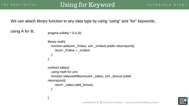 Solidity Tutorials- Libraries in solidity