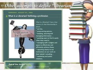 What are Libraries and Librarians? | PPTX