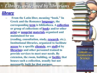 What are Libraries and Librarians? | PPTX | Operating Systems ...