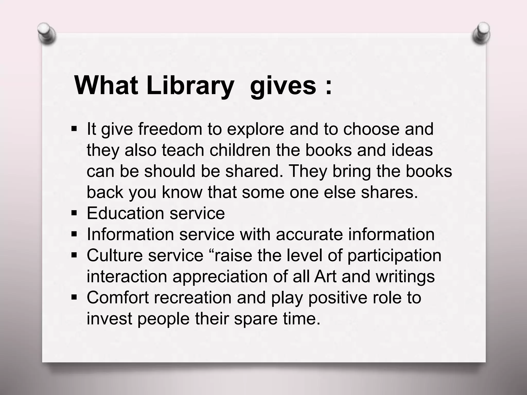 Libraries matter | PPTX