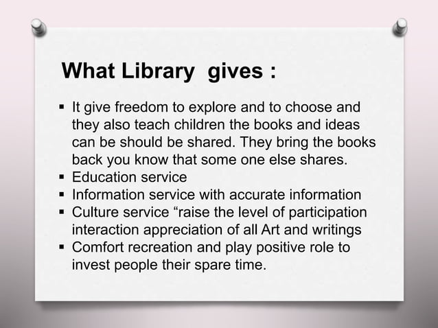 Libraries matter | PPTX