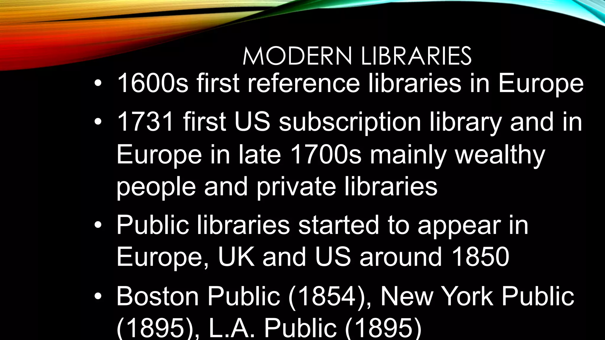 Libraries past present and future | PDF