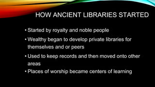 Libraries past present and future | PDF