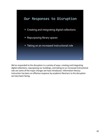 To Evaluation and Beyond: The Evolving Role of the Embedded Librarian | PDF