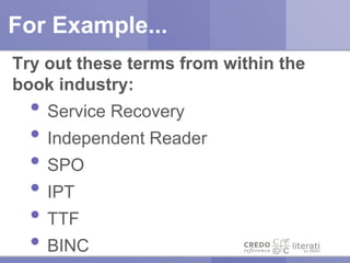 Library Language: Vocabulary for the Modern Librarian | PDF