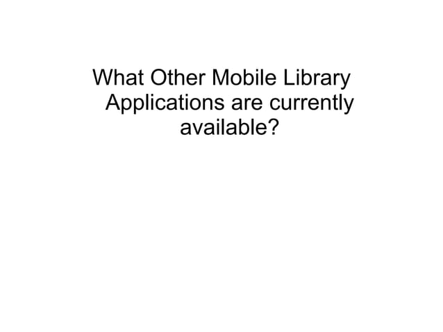 Libraries without walls | PPT