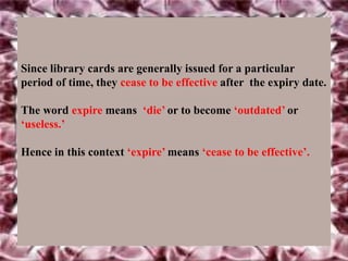 TOEFL VOCABULARY | PPTX