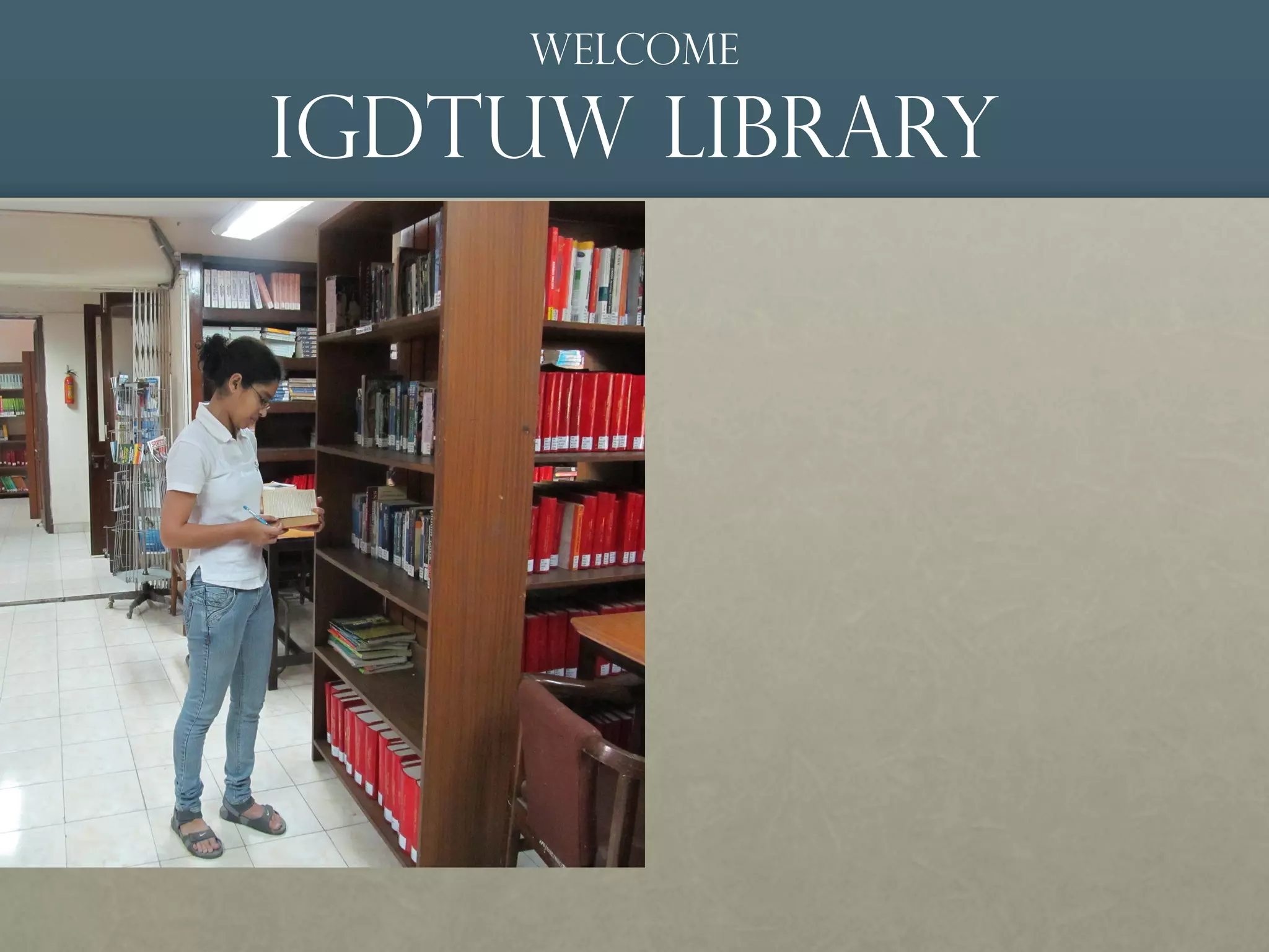 IGDTUW Library Resources | PPT