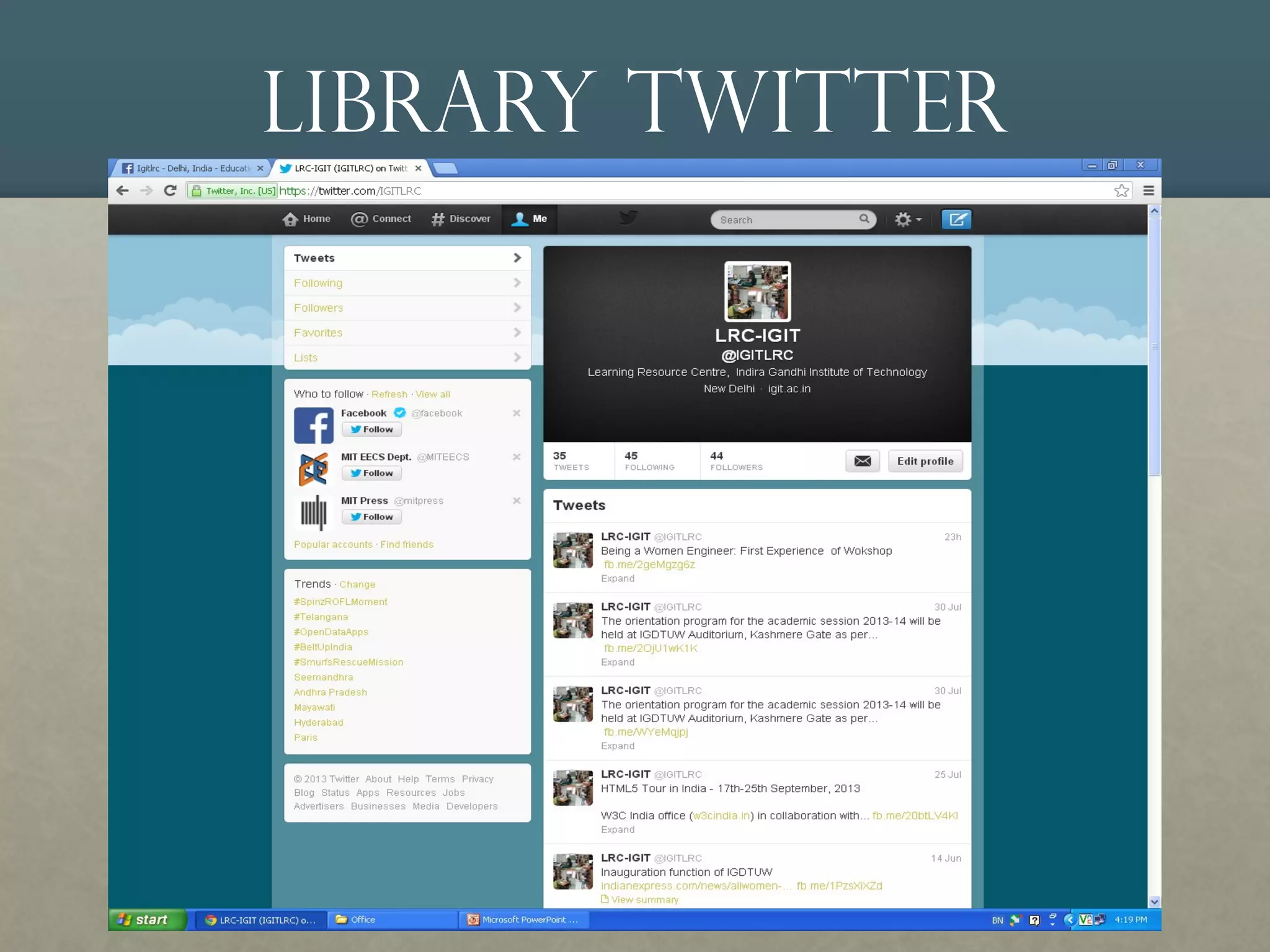IGDTUW Library Resources | PPT
