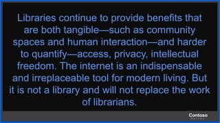 Library and It's Uses | PPT
