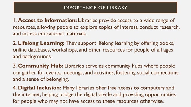 Types and Importance of Libraries.pptx