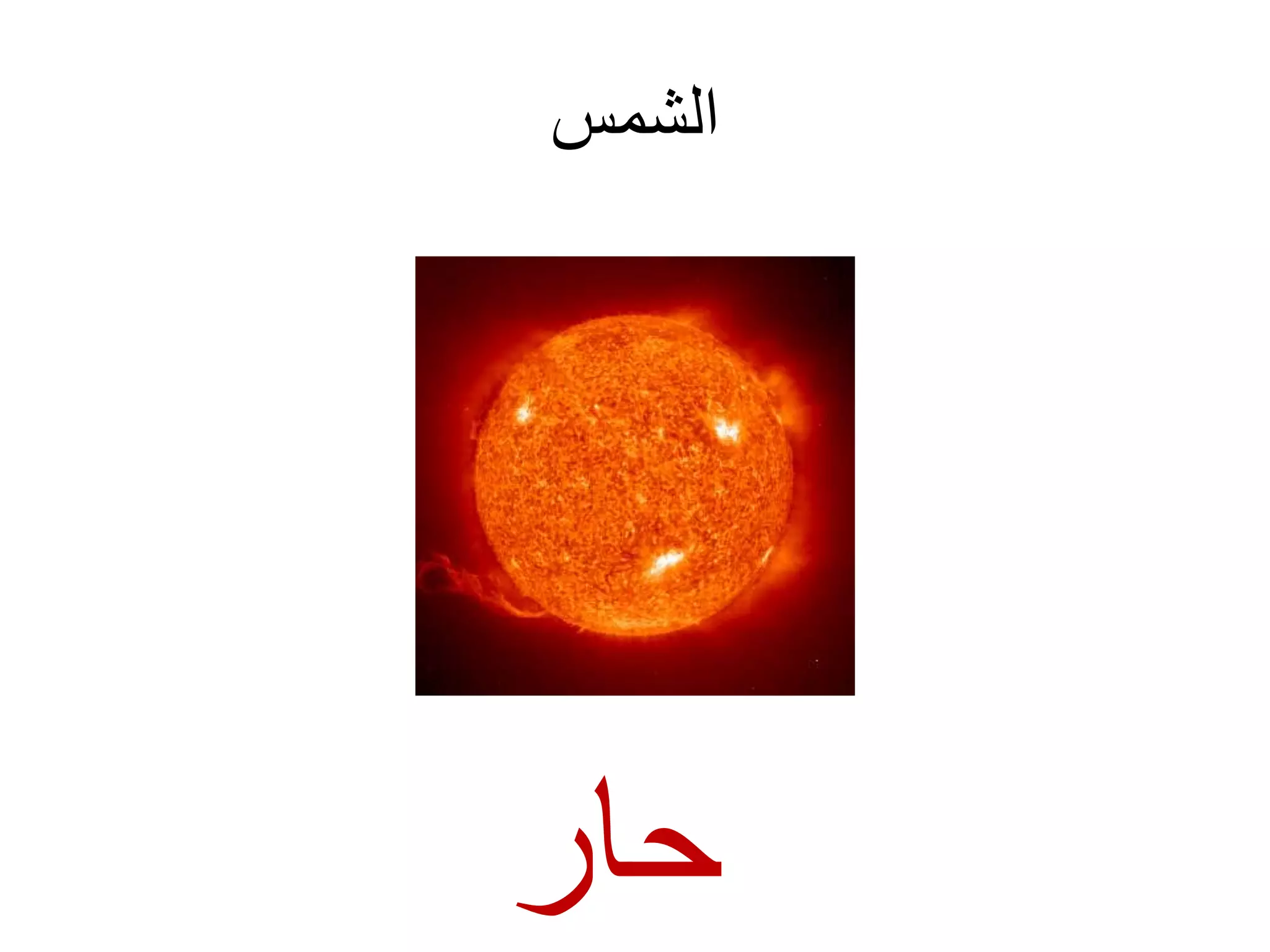 Hot or Cold - Arabic adjectives (preschool) | PPT