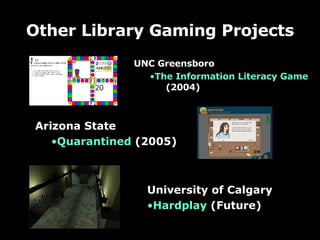 Library Arcade from Carnegie Mellon University Libraries | PPT | Video ...