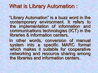 Library Automation A - Z Guide: A Hands on Module | PPT