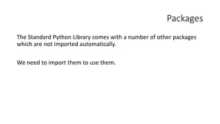 library-basics python.pptx for education | PPT