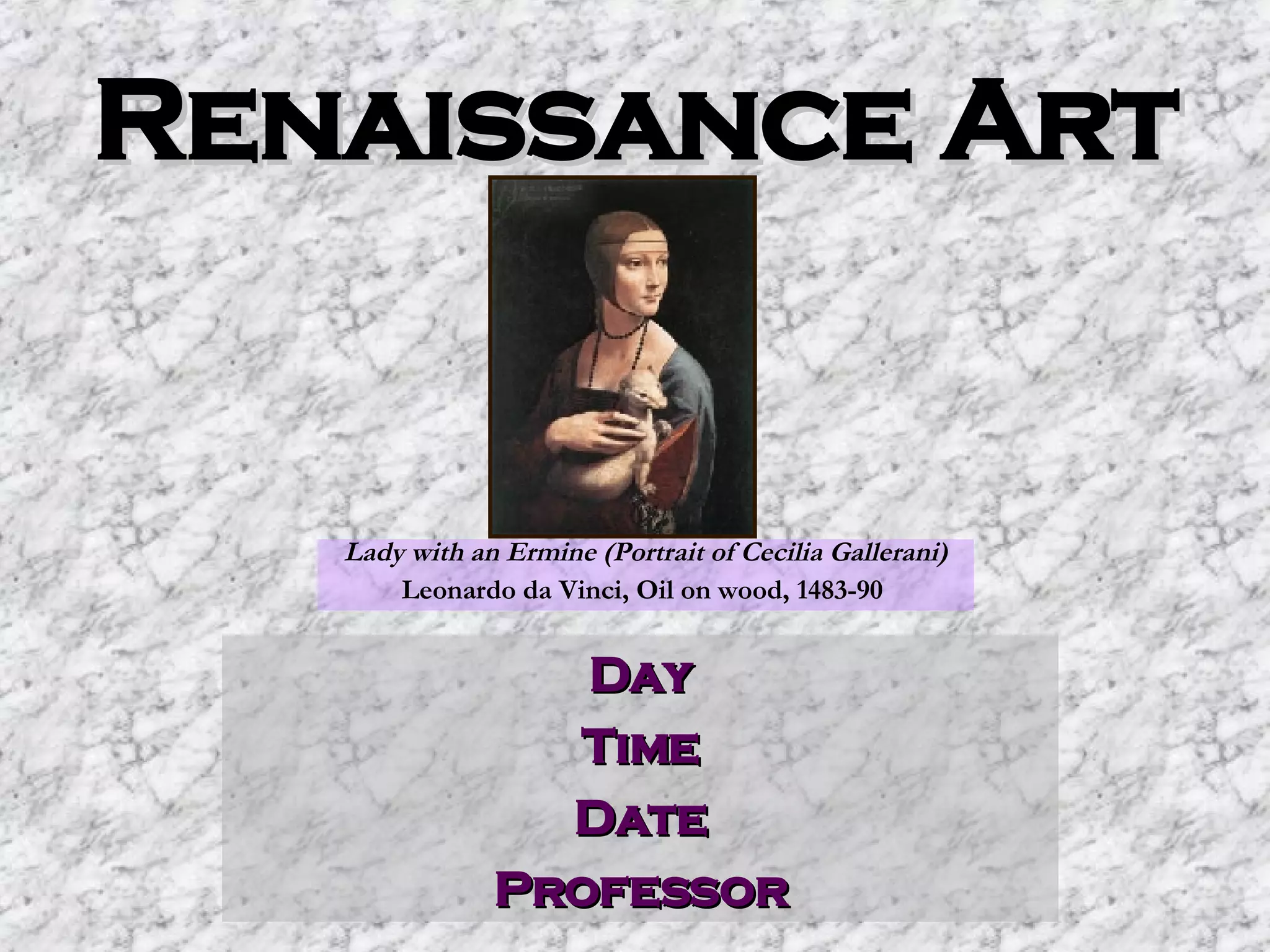 Library Instruction for Renaissance Art | PPT