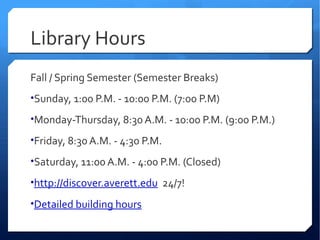 Library intro-fac-staff | PPT