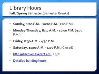 Library intro-fac-staff | PPT