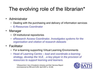 Library Of The Future – An Academic Librarian | PPT | Search | Internet
