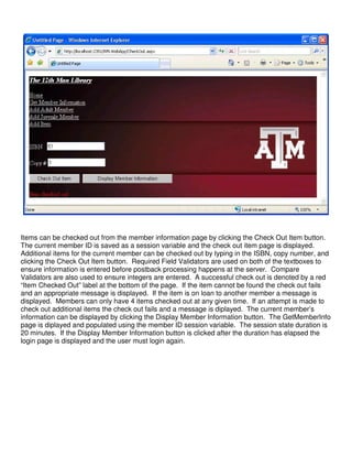 Library Web Project | PDF