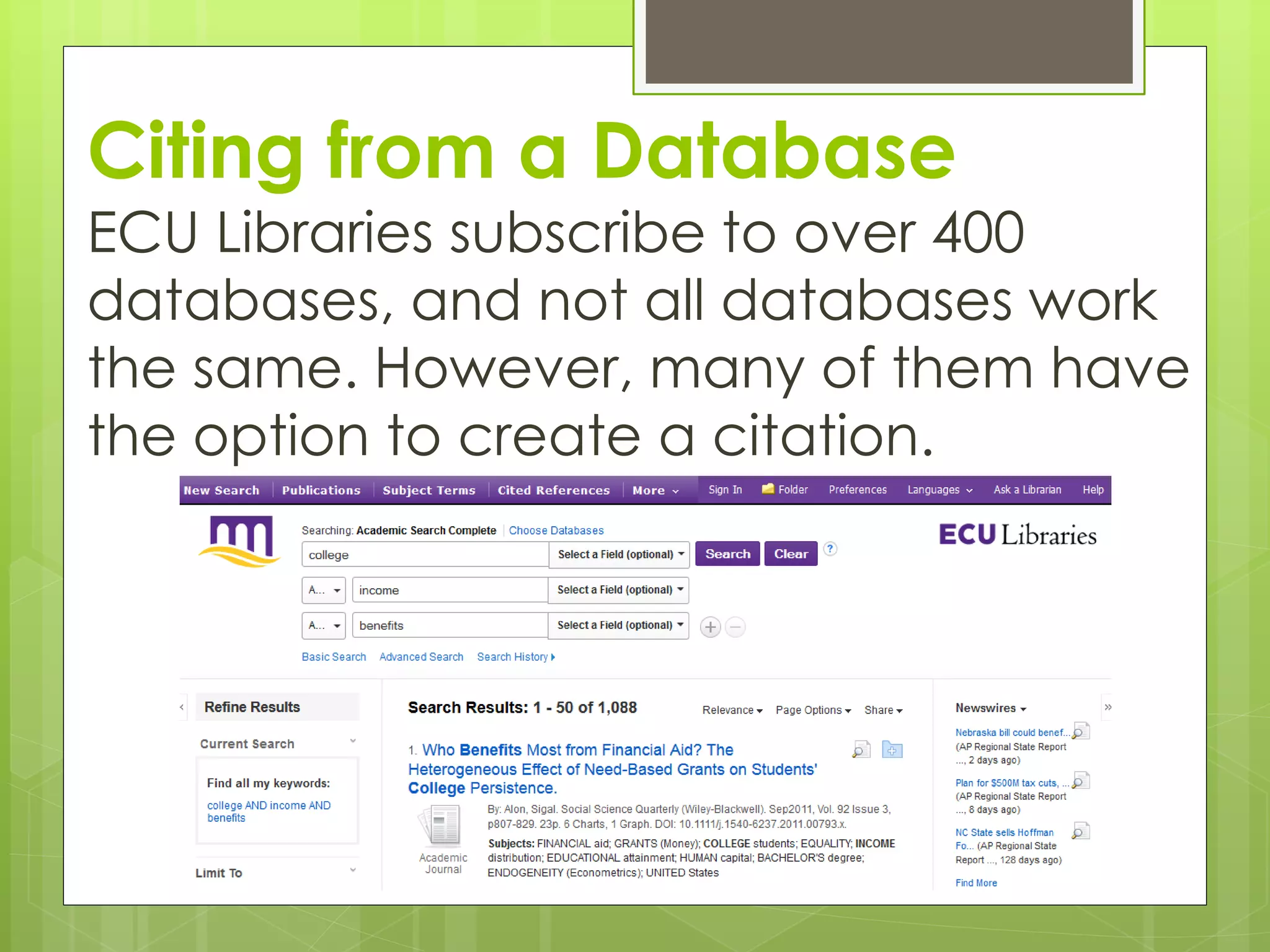 Citing Your Sources | PPT
