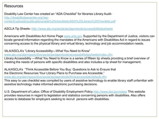 Library accessibility | PPTX