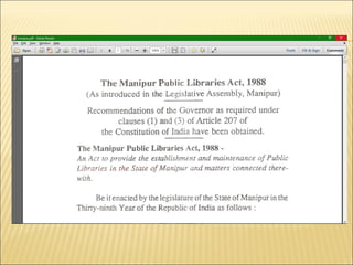 Public Library act in India | PPT