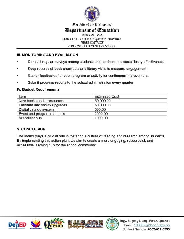 school Library Action Plan for school year 2024.pdf
