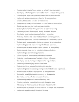 LIBRARY AND INFORMATION SCIENCE RESEARCH TOPICS.docx