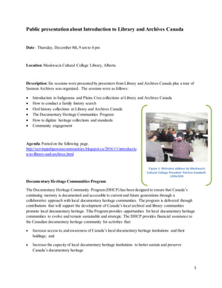 Introduction to Library & Archives Canada | DOCX