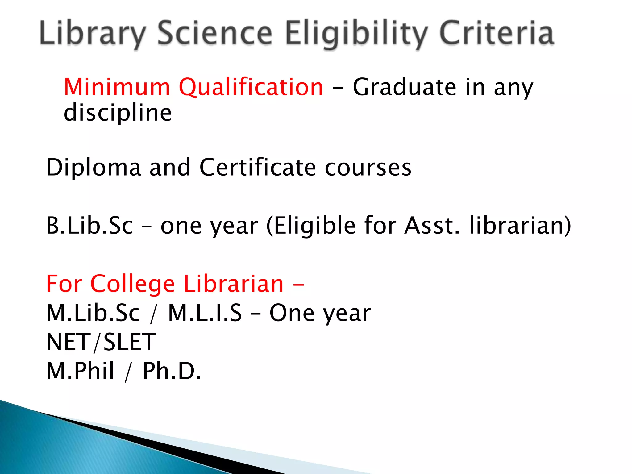Library as a career | PPTX