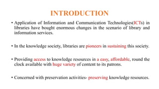 Library as a knowledge and resource centre | PPTX