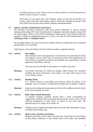 Library as a Classroom Activity in Primary Education: Activities for ...