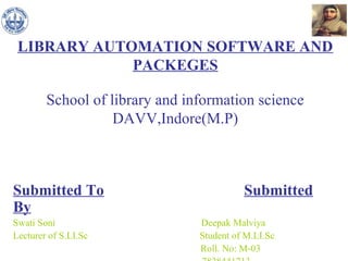 Library Automation sofrwere | PPT