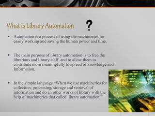 Library automation | PPTX
