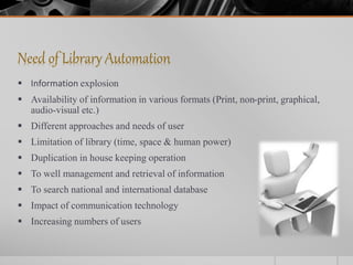 Library automation | PPTX