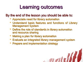 Advanced Library Automation System | PPT