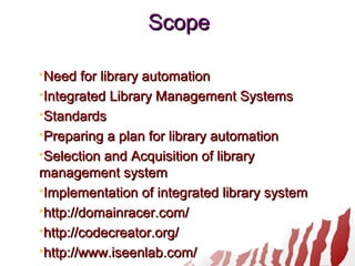 Advanced Library Automation System | PPT