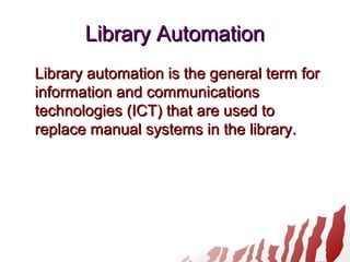 Advanced Library Automation System | PPT
