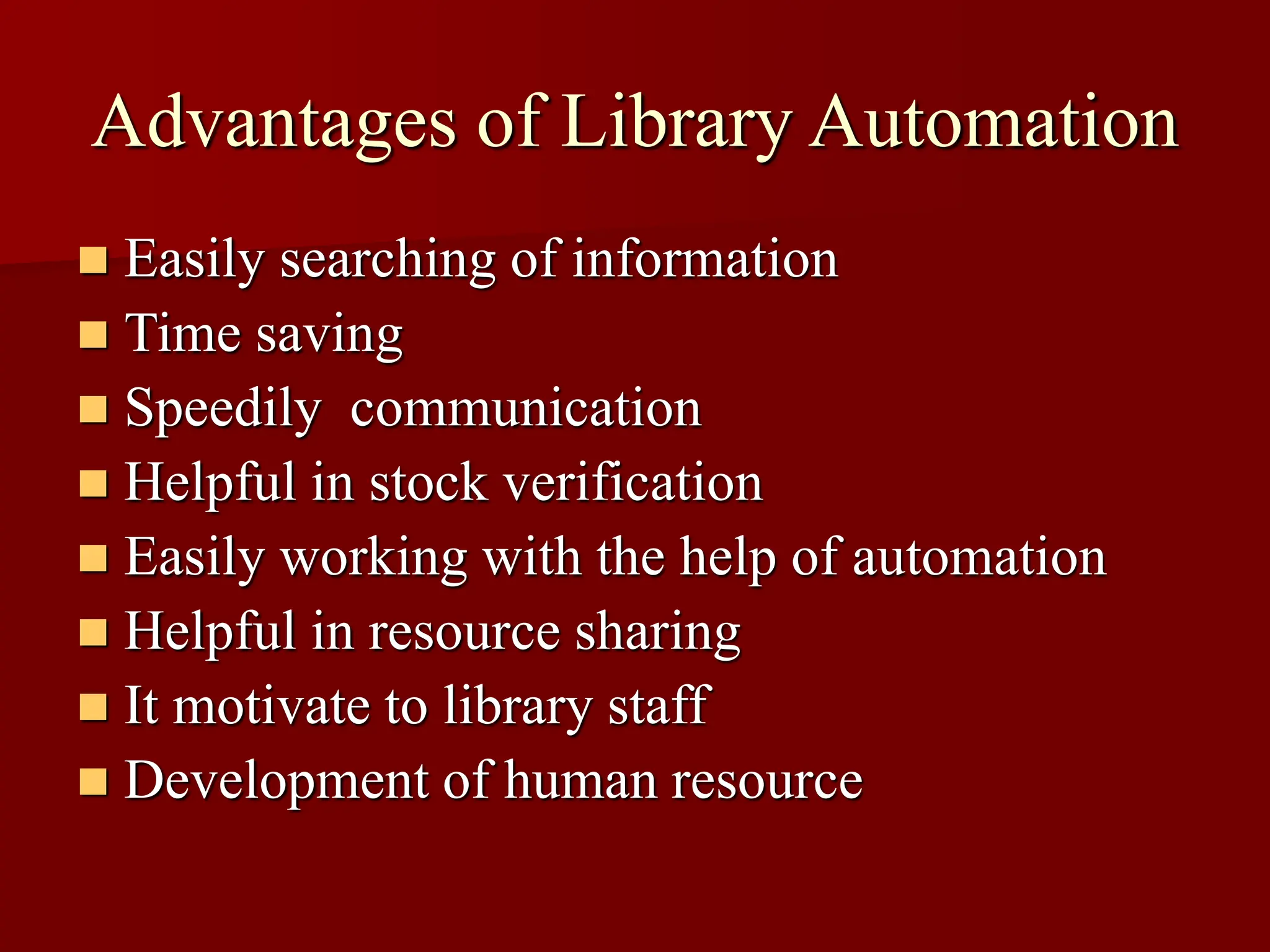 Library Automation.ppt for library and information science | PPT