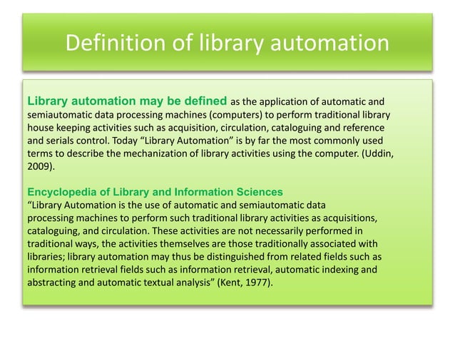 Library automation history Anandraj.L | PPTX