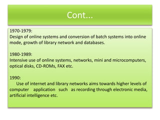 Library automation history Anandraj.L | PPTX