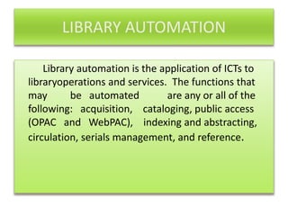 Library automation history Anandraj.L | PPTX